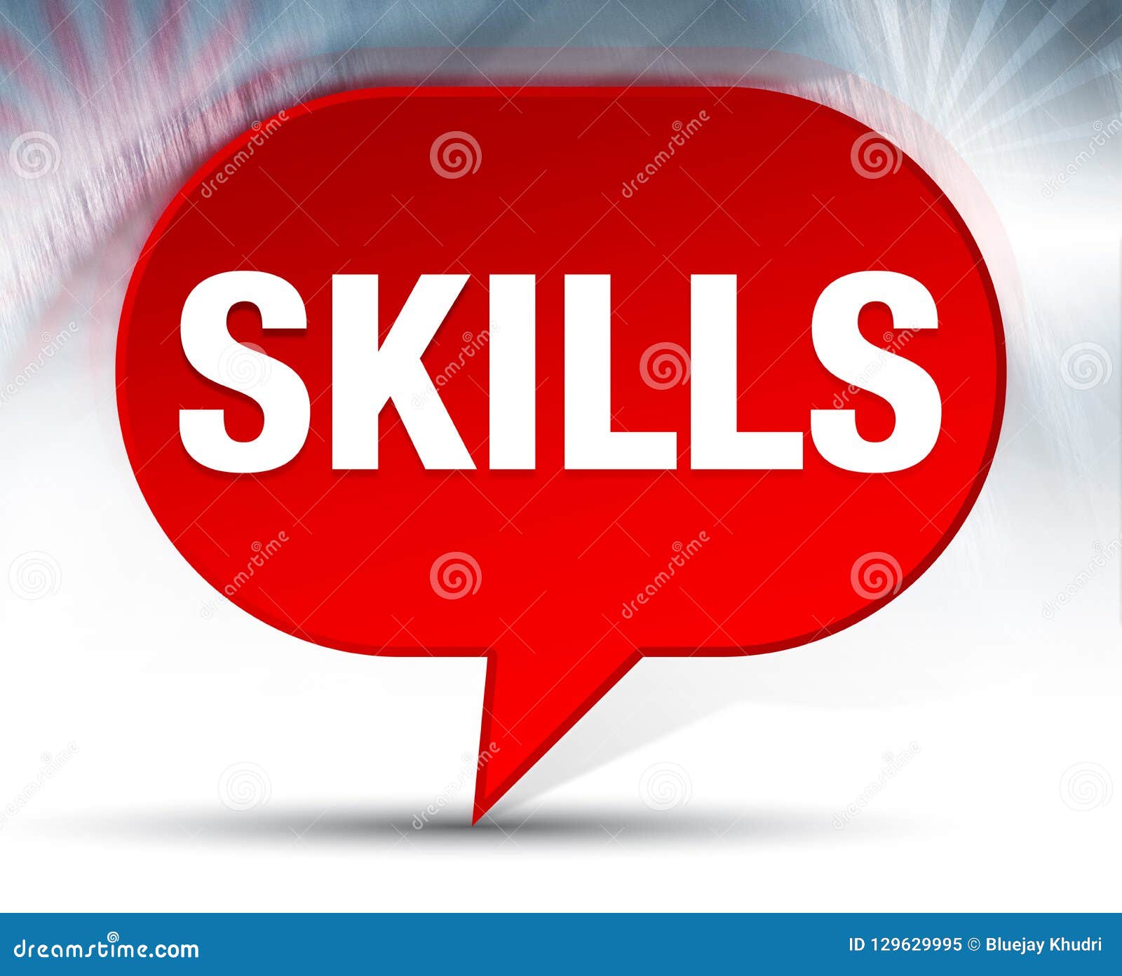 Skills Red Bubble Background Stock Illustration - Illustration of ...