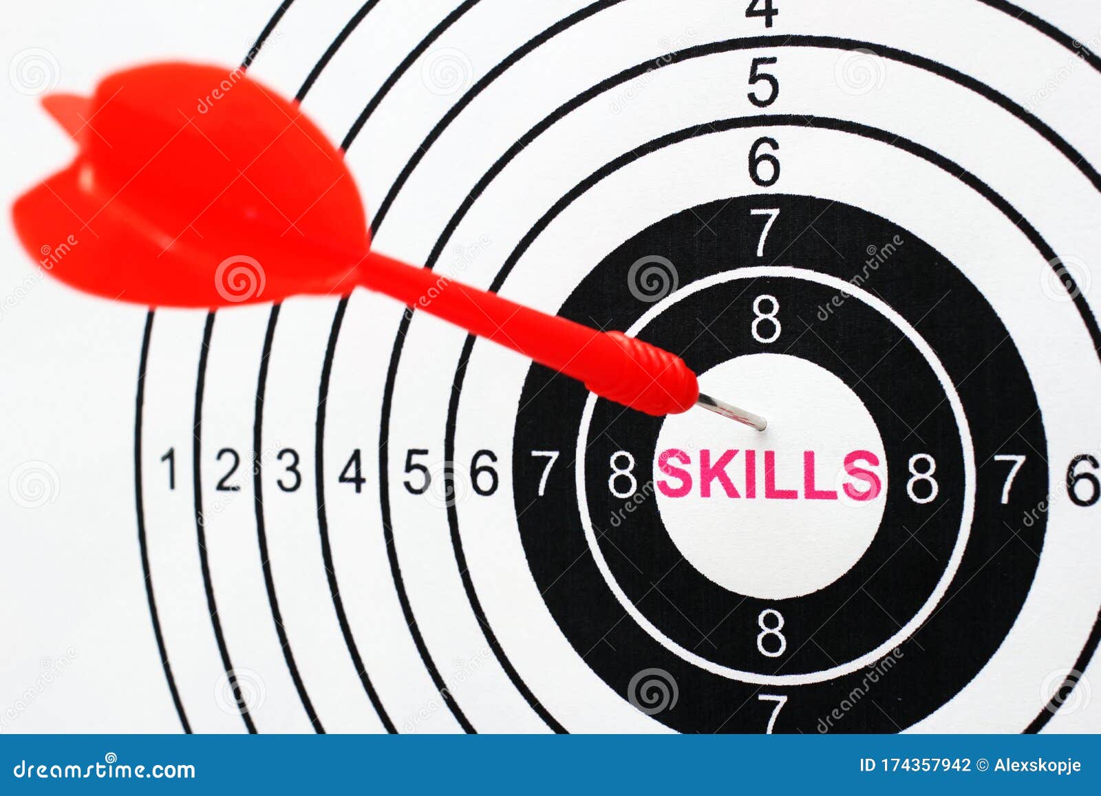 Skills target stock photo. Image of career, training - 174357942