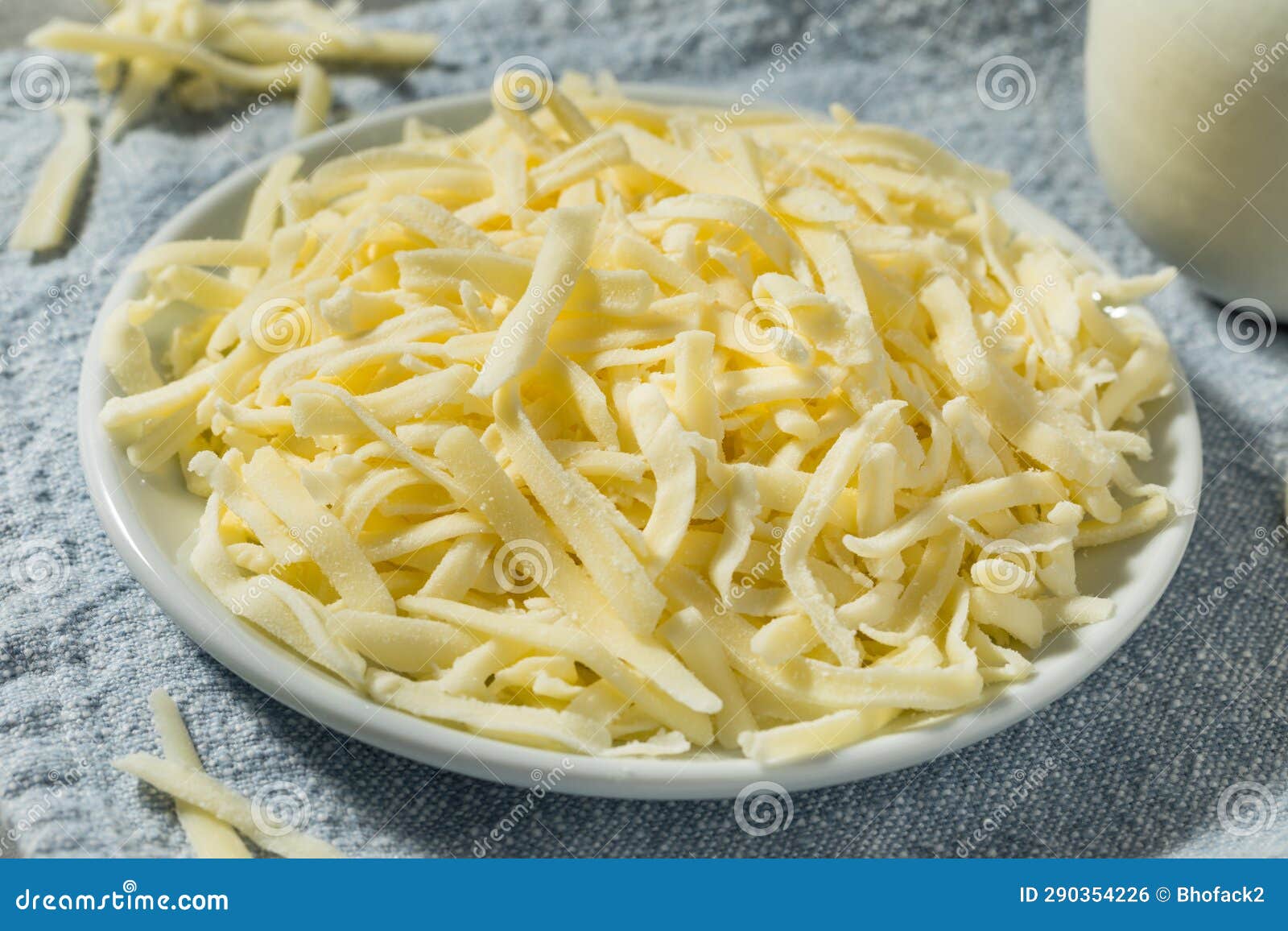Skim Shredded Mozzarella Cheese Stock Photo - Image of white, cuisine ...