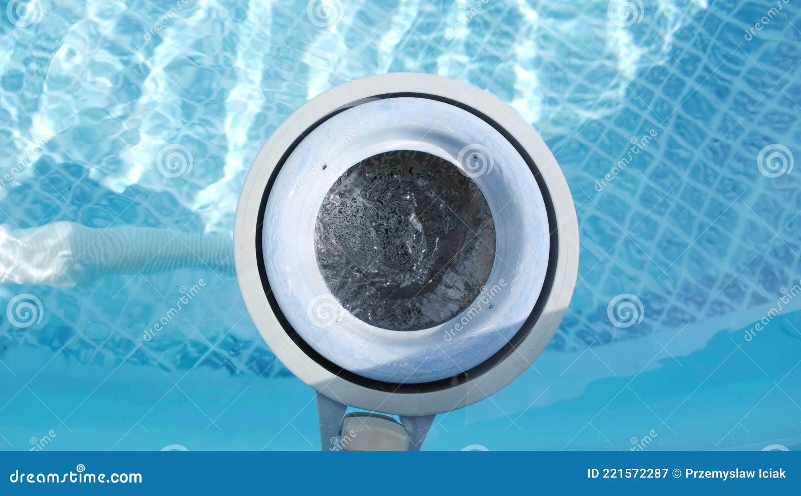 Skimmer for the Above Ground Pool. Stock Video - Video of clear ...