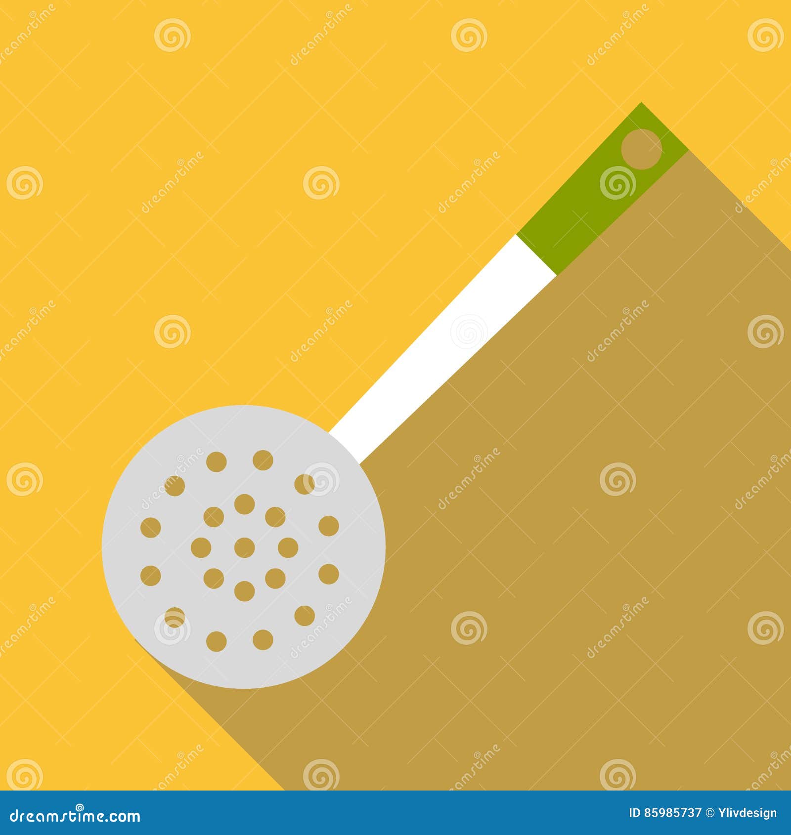 Skimmer Icon. Thin Linear Skimmer Outline Icon Isolated On White Background From Kitchen ...