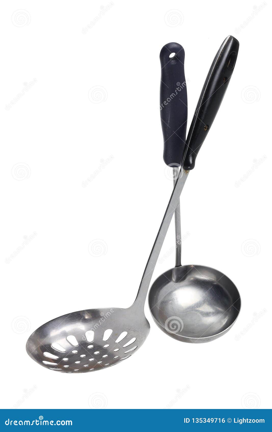 Skimmer and Ladle stock photo. Image of strainer, ladle - 135349716