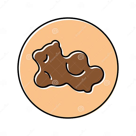 Skin Cancer Color Icon Vector Flat Illustration Stock Vector