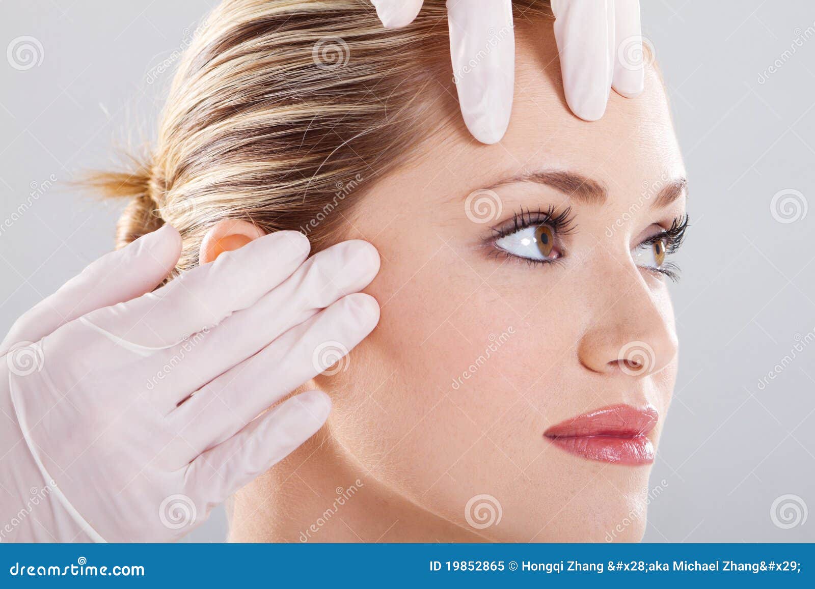 Skin check stock image. Image of corrective, closed, beautiful - 19852865