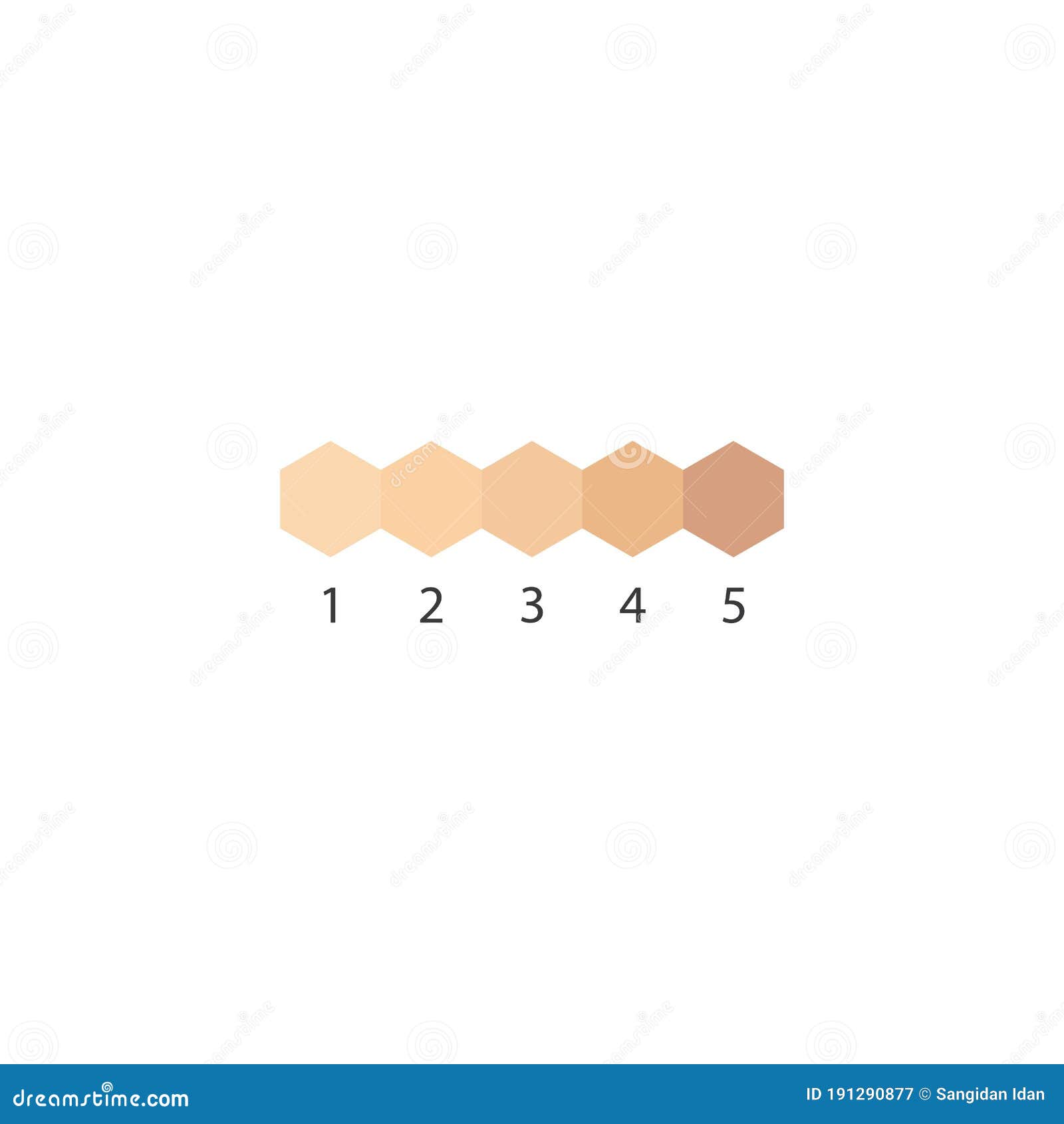 Skin Color Palette Level Icon Vector Stock Vector - Illustration of ...
