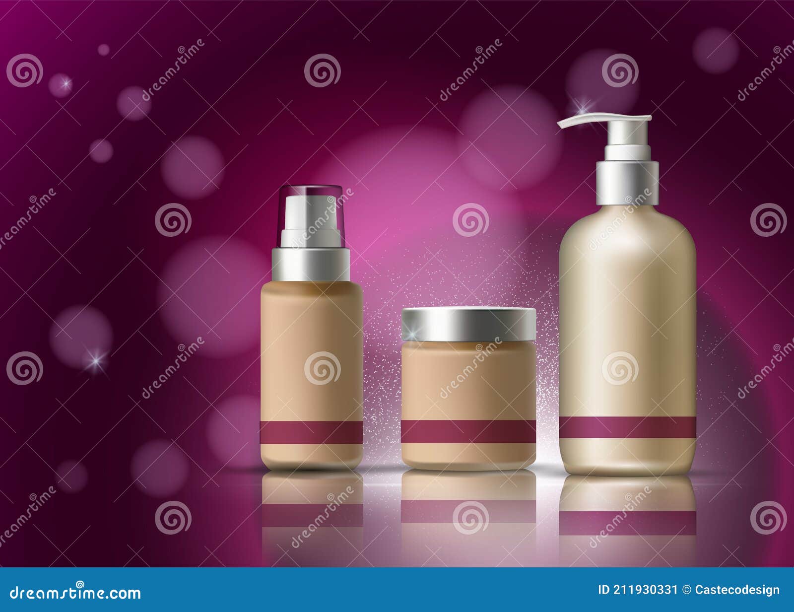 Skin Cosmetics Vector Realistic. BB Cream. Lotion Diffuser. Product ...