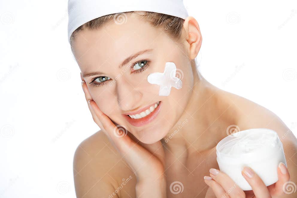 Skin cream stock image. Image of people, sensual, adult - 18935941