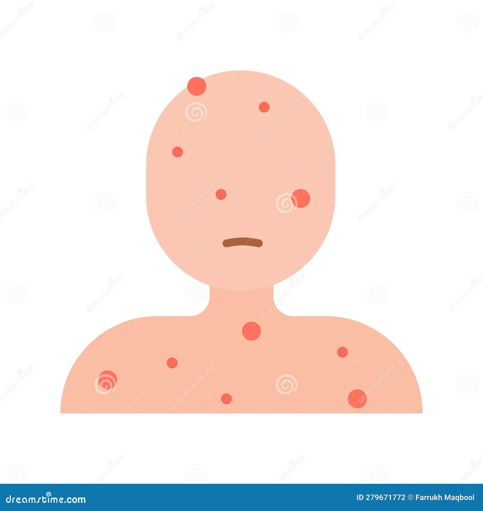 Skin Disease Icon Vector Image. Stock Vector - Illustration of icon ...