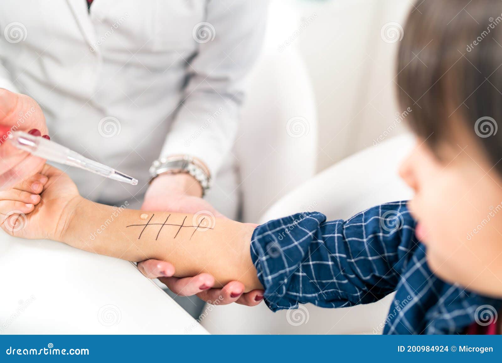 Skin Test Positive Results stock photo. Image of drop - 200984924