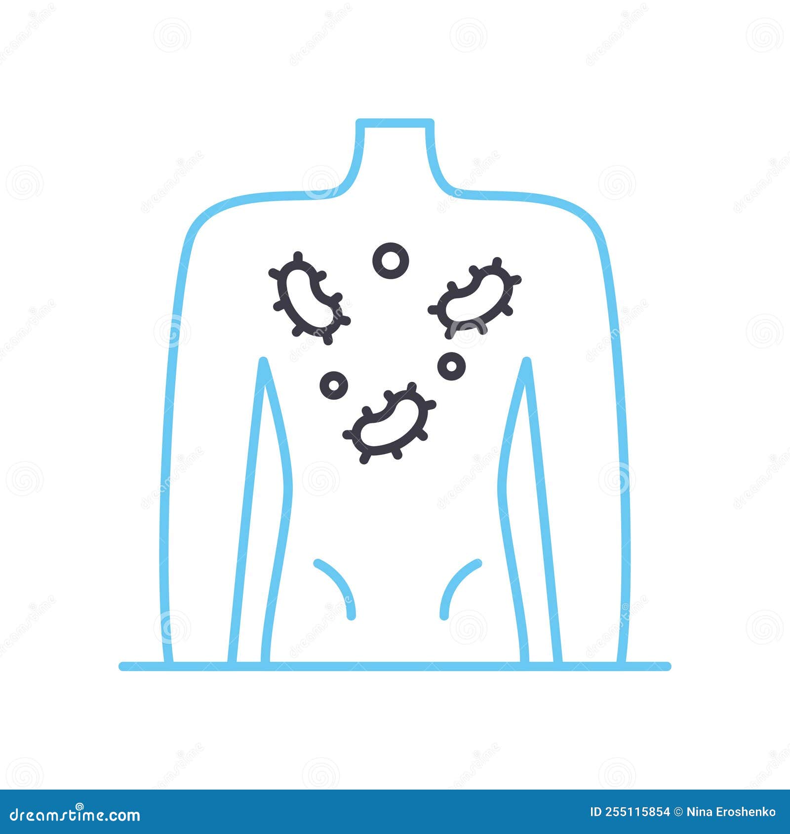 Skin Problems Line Icon, Outline Symbol, Vector Illustration, Concept ... Skin Problems Line Icon, Outline Symbol, Vector Illustration, Concept ...
