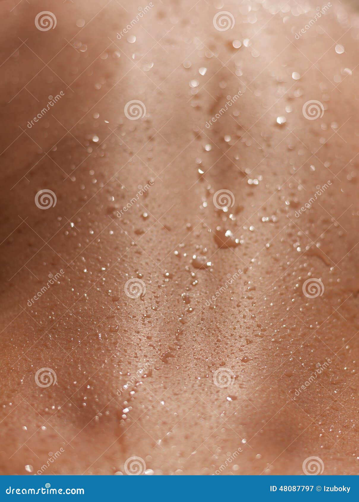 Skin Sun Tan Wet Closeup Texture Background Human Back Stock Image ...
