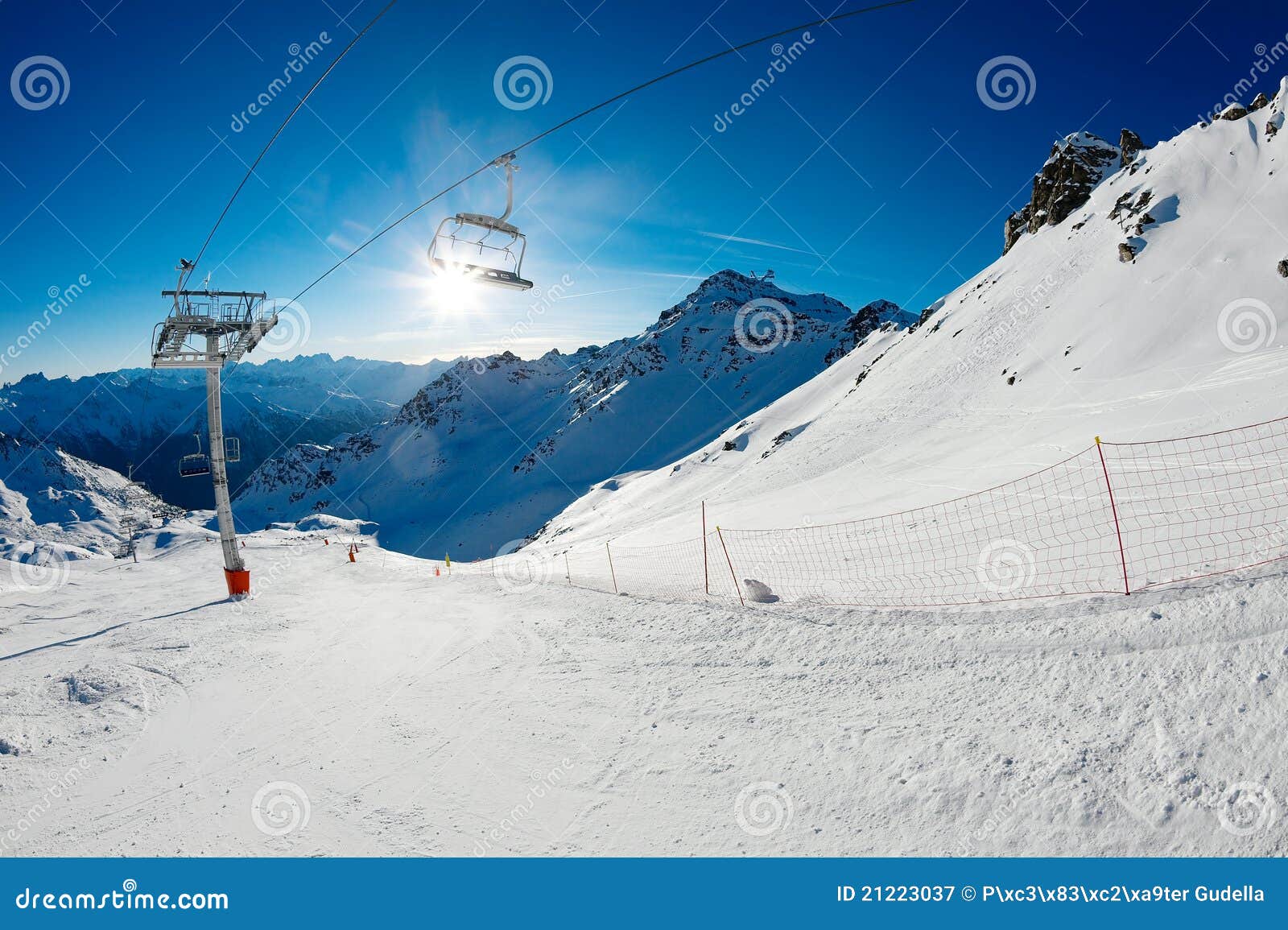 Sking stock image. Image of cable, lift, skilift, chair - 21223037