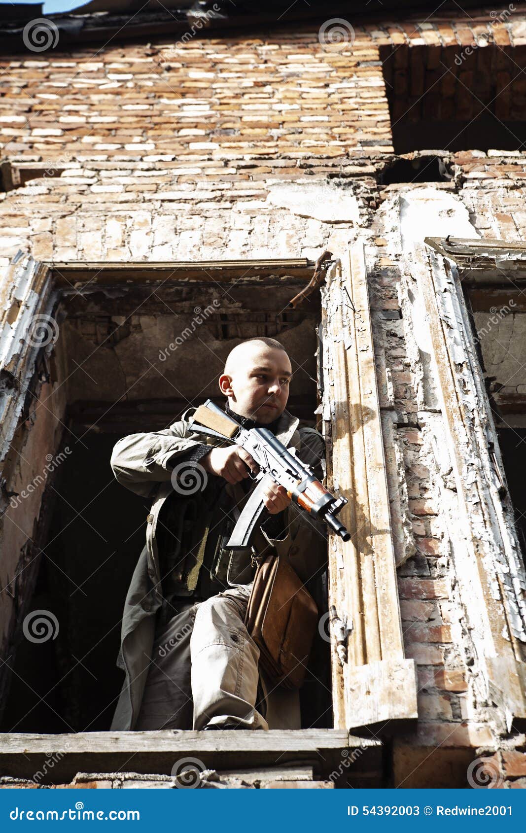 Skinhead Looks Out Window Gun Stock Photos - Free & Royalty-Free Stock ...