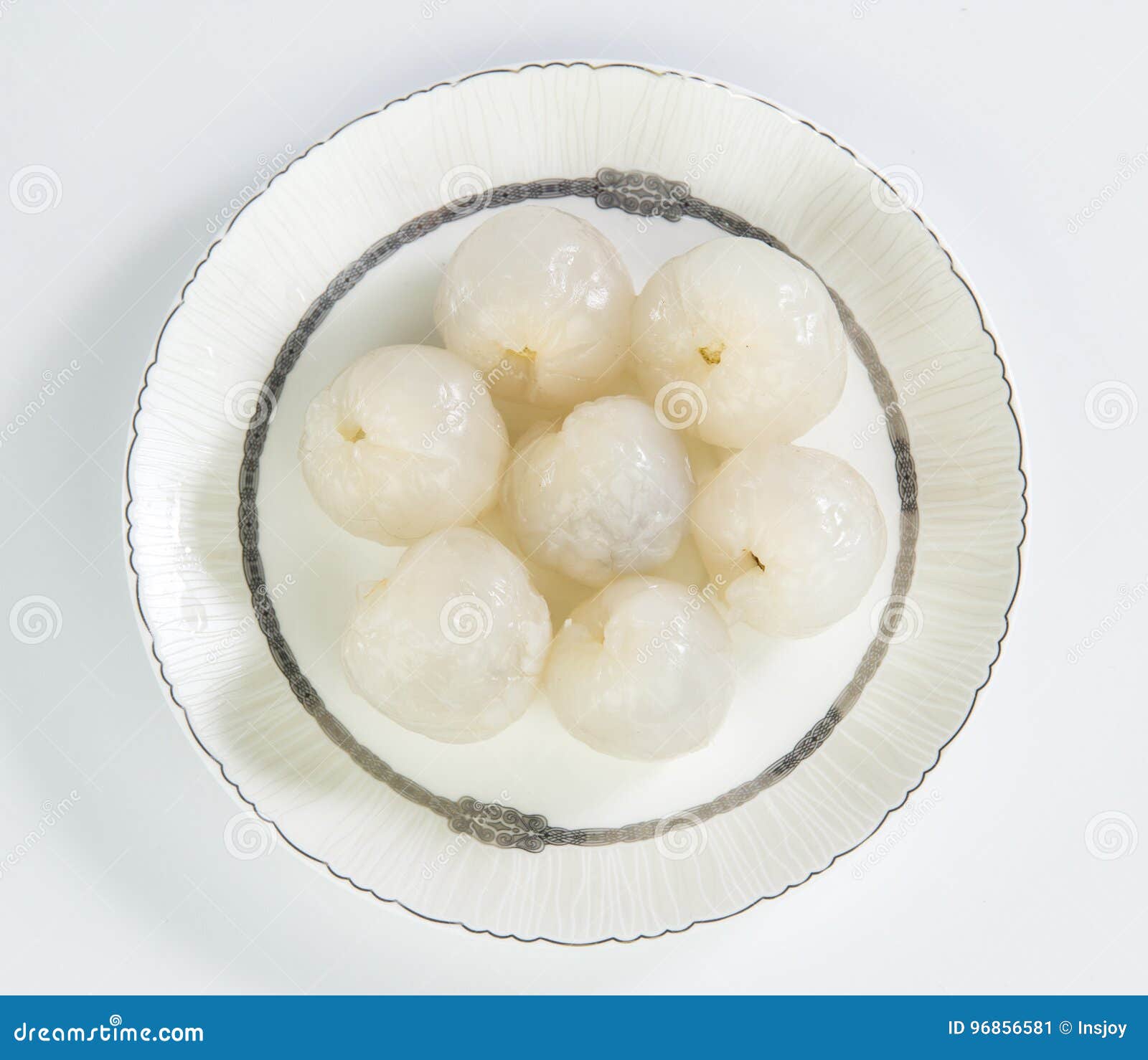 The Skinned litchi stock image. Image of summer, harvest - 96856581