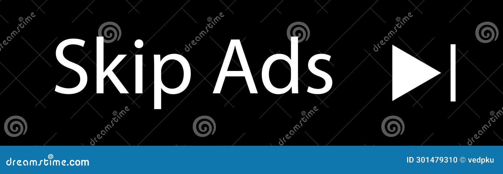 Skip Ad Button Black Vector Advertising Skip Stock Vector ...