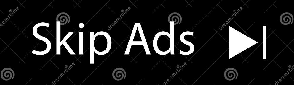 Skip Ad Button Black Vector Advertising Skip Stock Vector ...