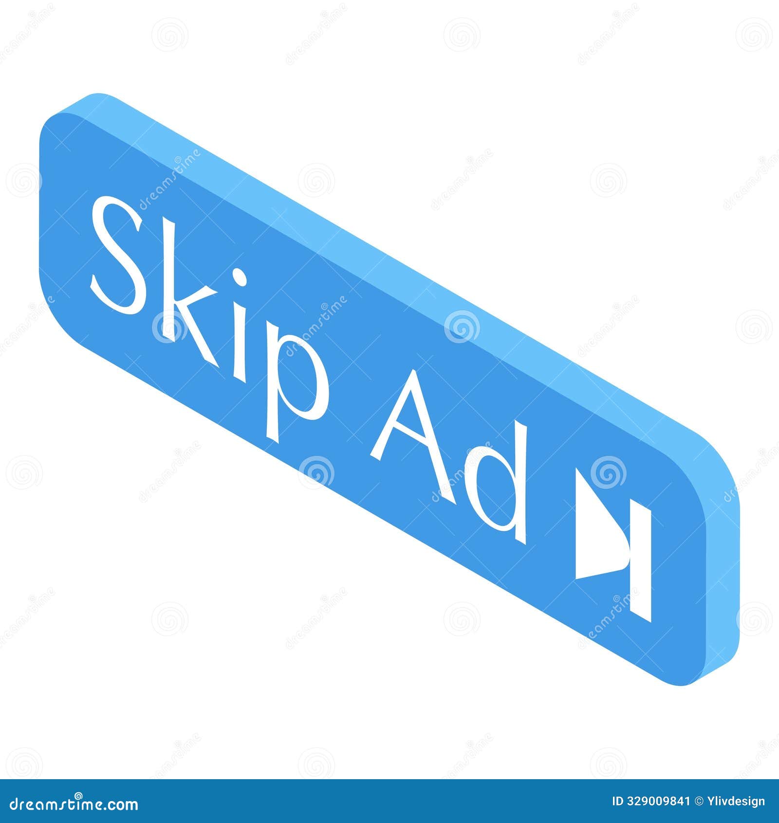 Skip Ad Button for Skipping Ads while Watching Video Stock Vector ...
