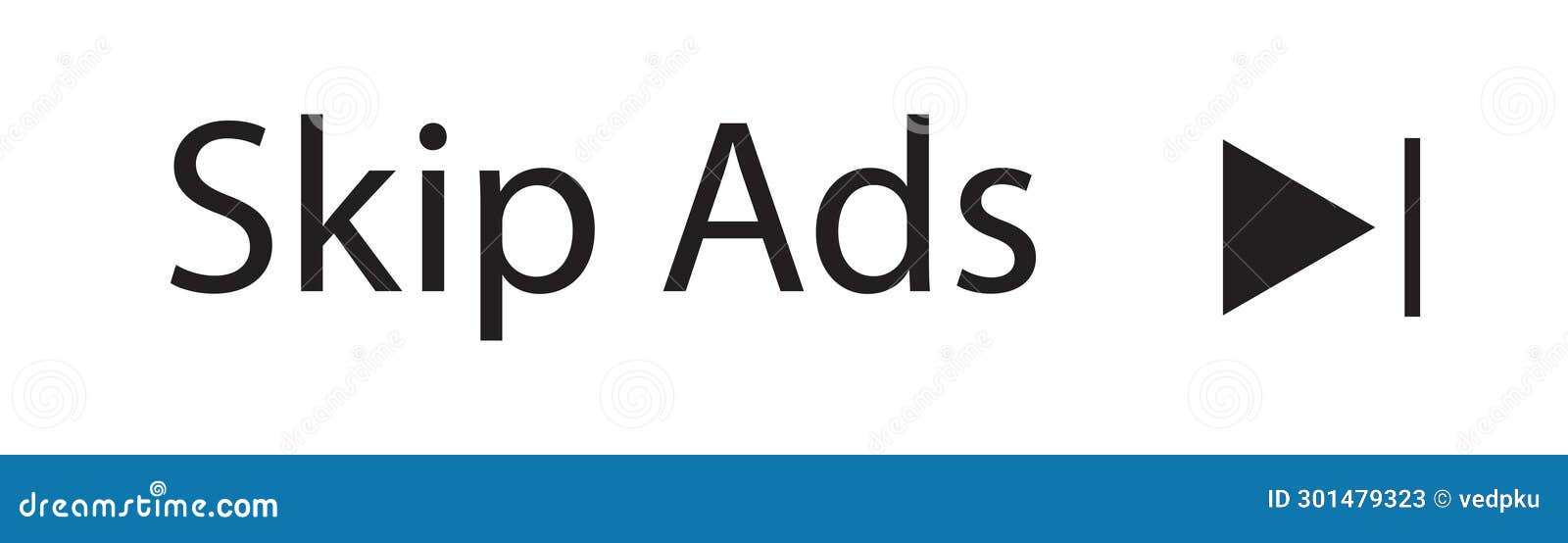 Skip Ad Button White Vector Advertising Skip Stock Vector ...