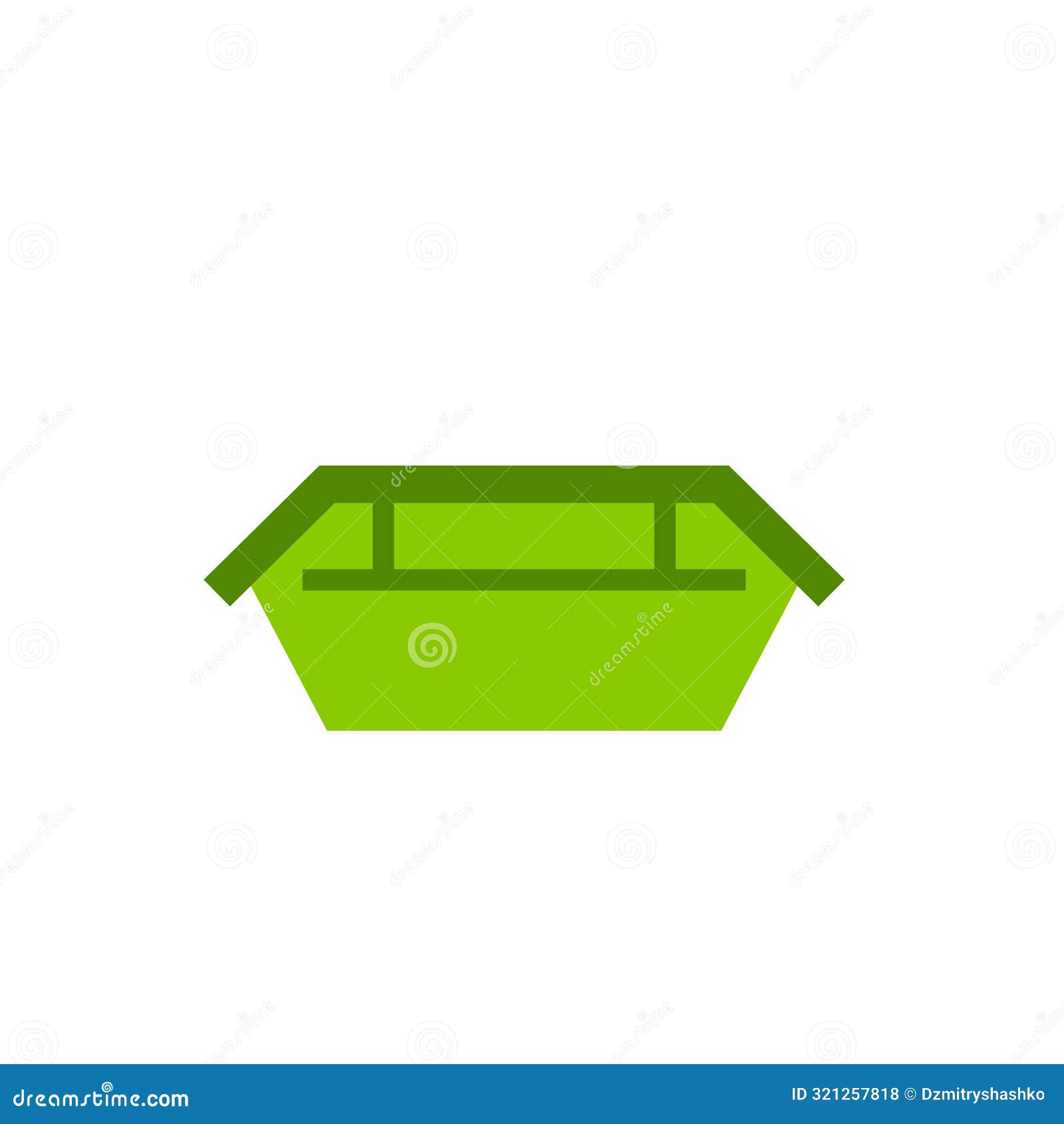 Skip Bin Icon. Clipart Image Vector Illustration | CartoonDealer.com ...