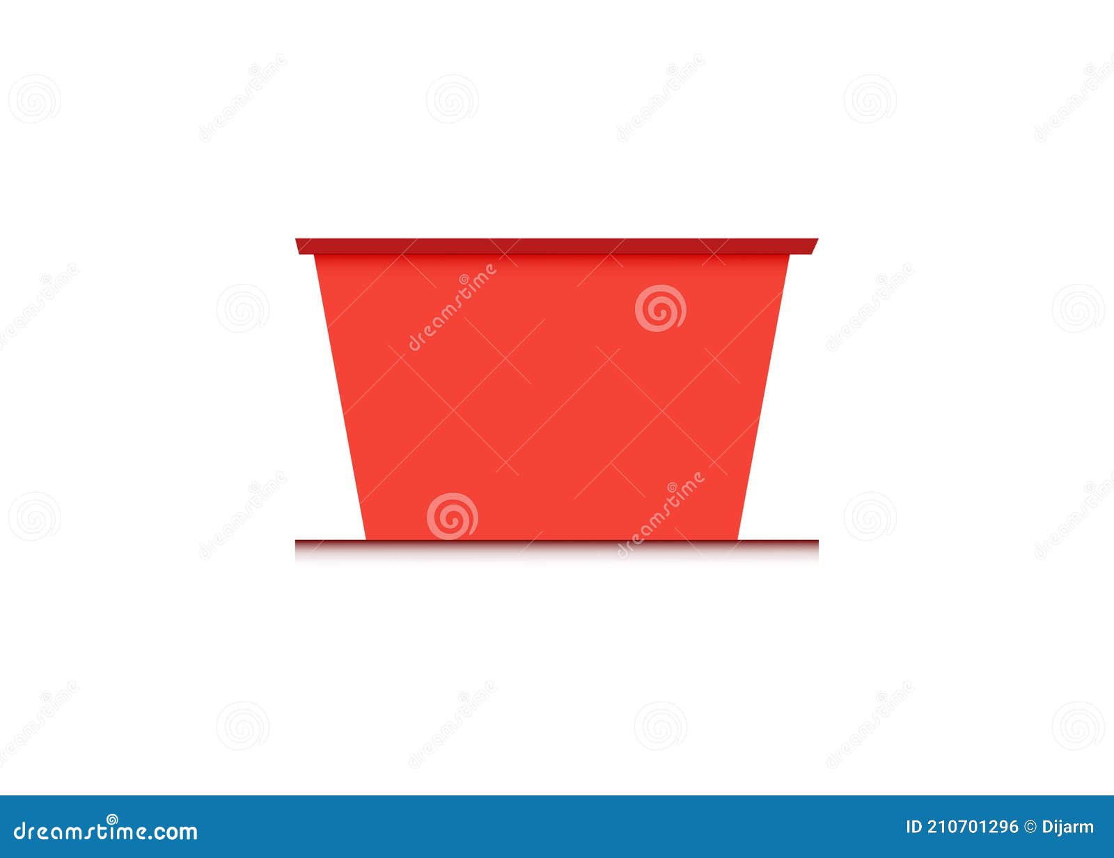 Skip Bin is a Large Open-topped Waste Container. Red Skip Vector Icon ...