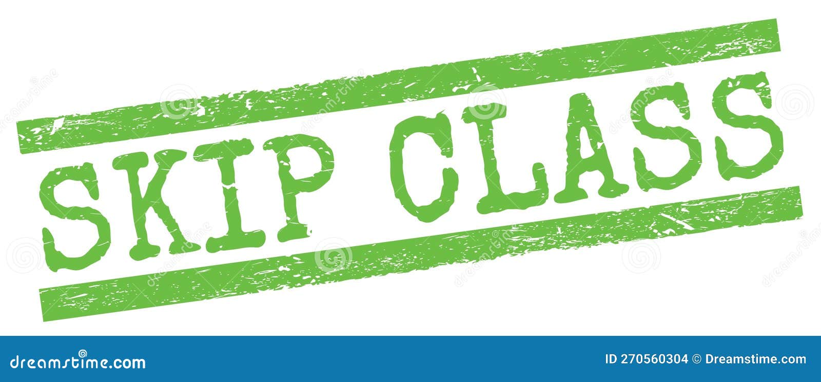 SKIP CLASS Text on Green Lines Stamp Sign Stock Illustration ...