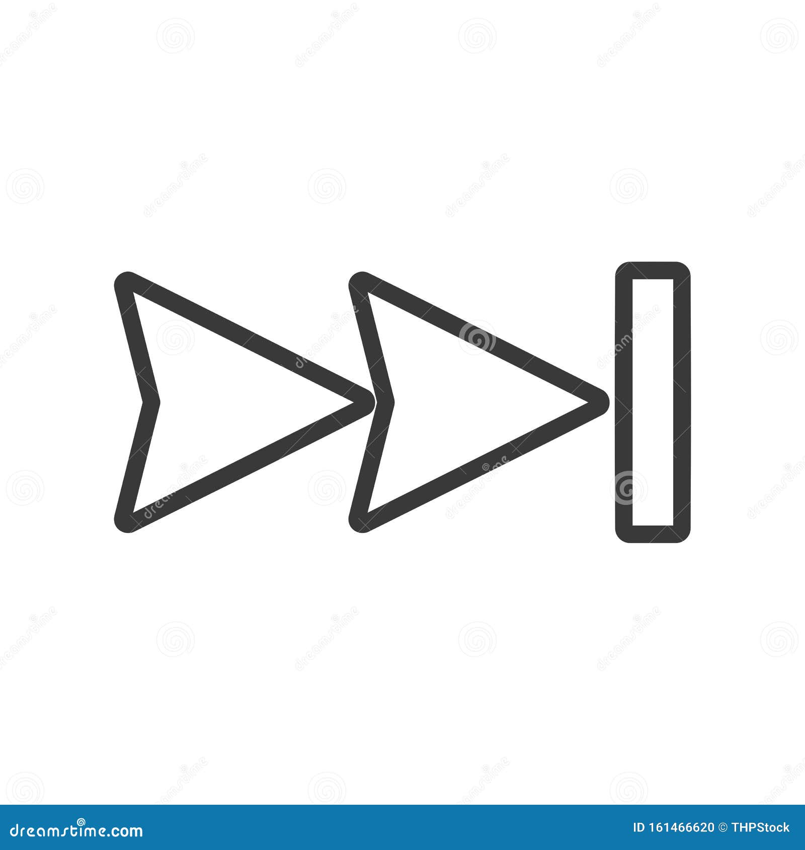 Skip Forward Fast Icon Vector Stock Vector - Illustration of design ...