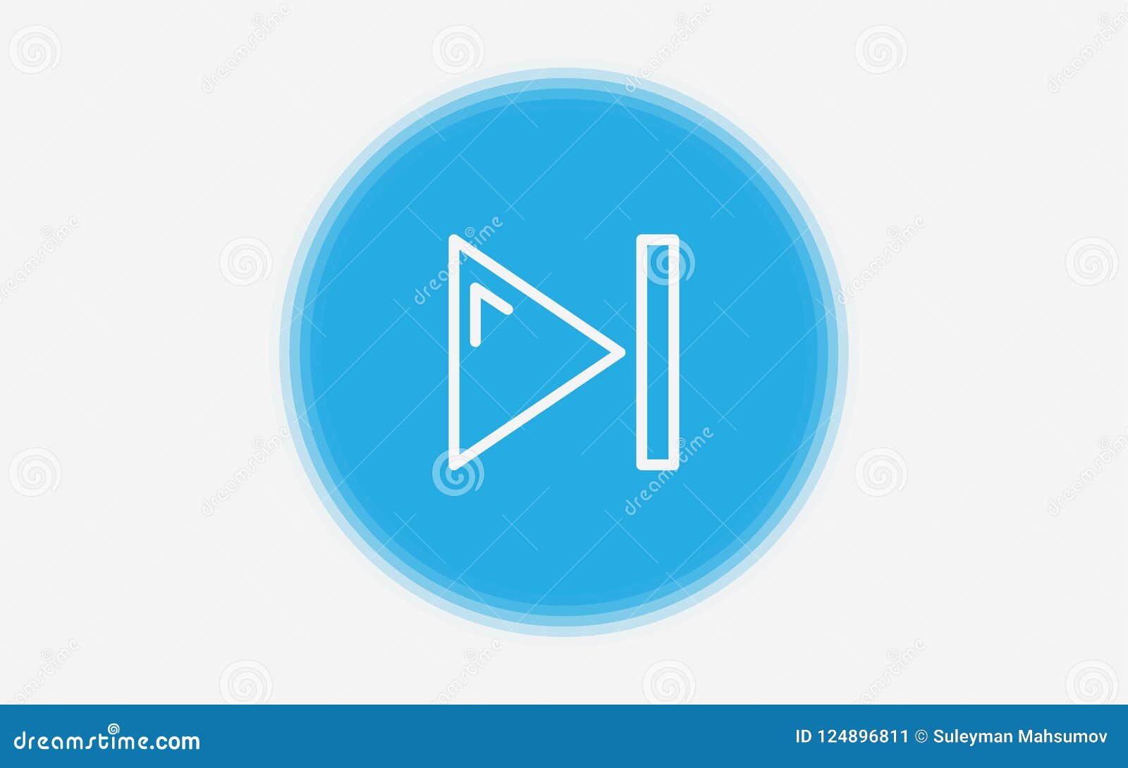 Skip Vector Icon Sign Symbol Stock Vector - Illustration of arrow ...