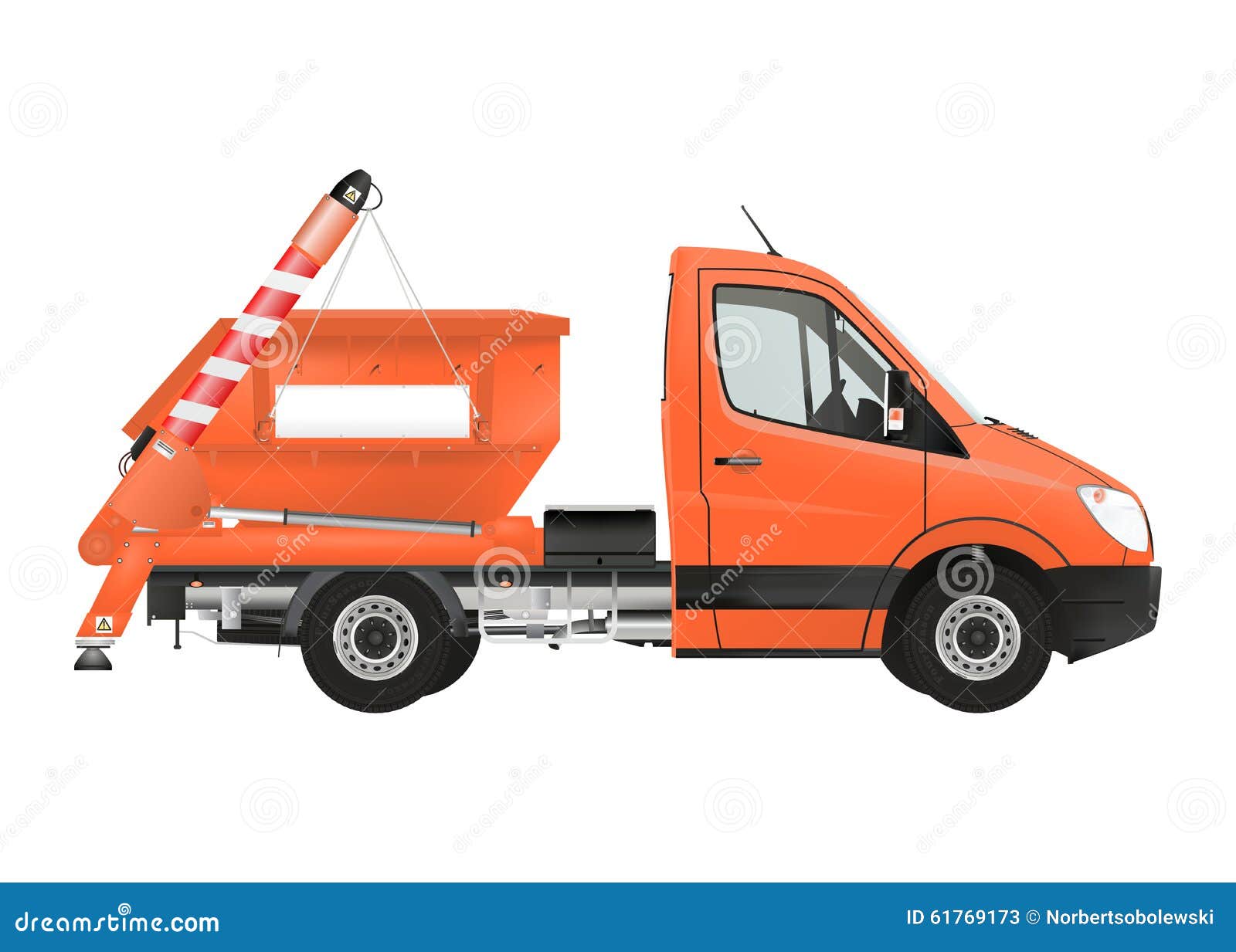 Skip loader truck stock illustration. Illustration of cargo - 61769173