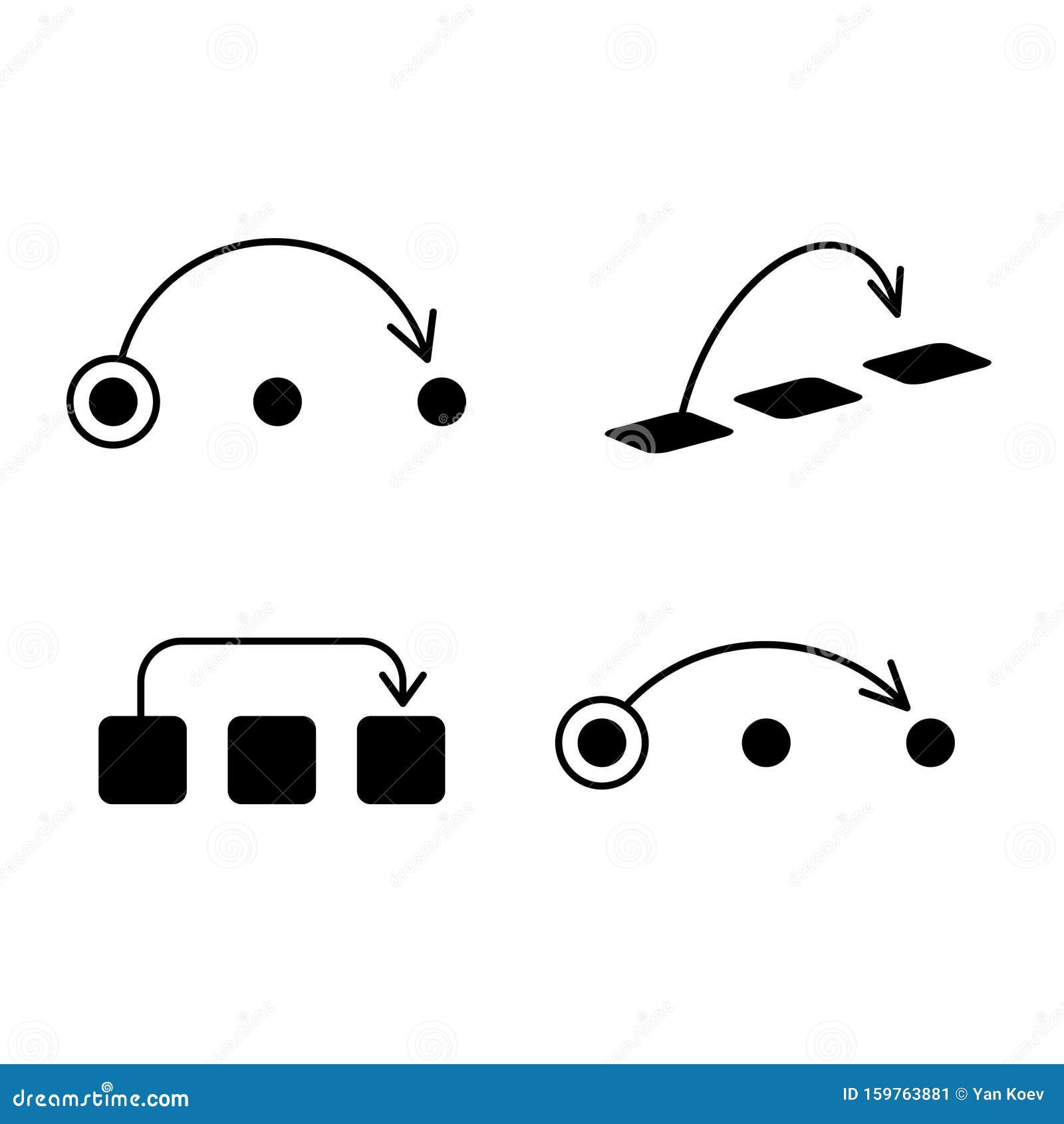 Skip Over Object Icon. Symbol of Overjump of Next Position. Go Over ...