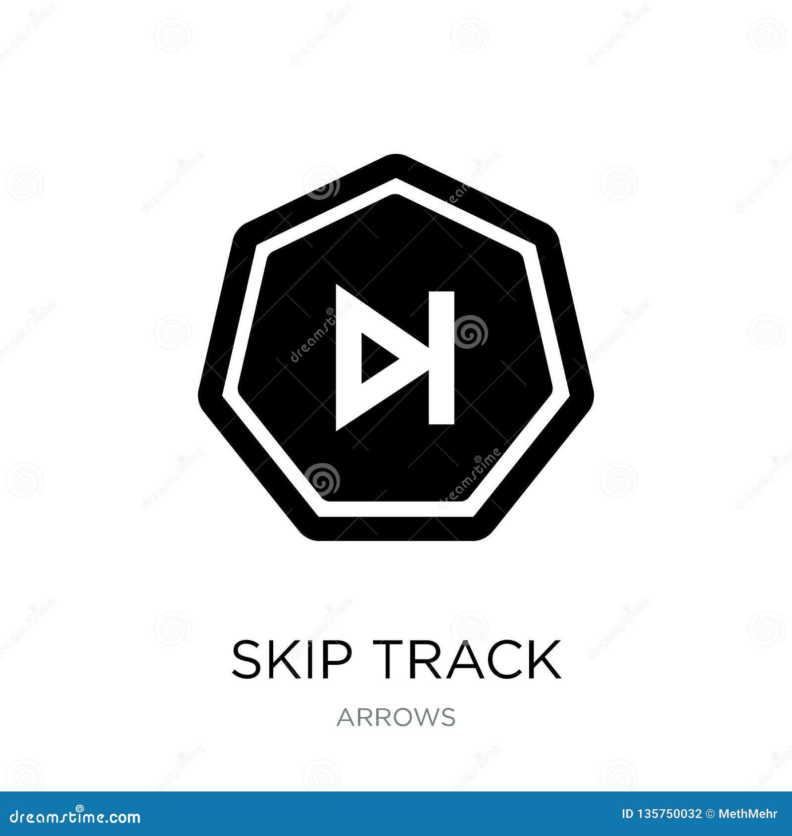 Skip Track Icon Vector Sign And Symbol Isolated On White Background ...