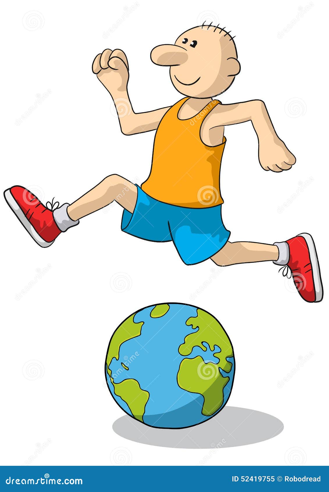 Skip the world stock vector. Illustration of funny, speed - 52419755