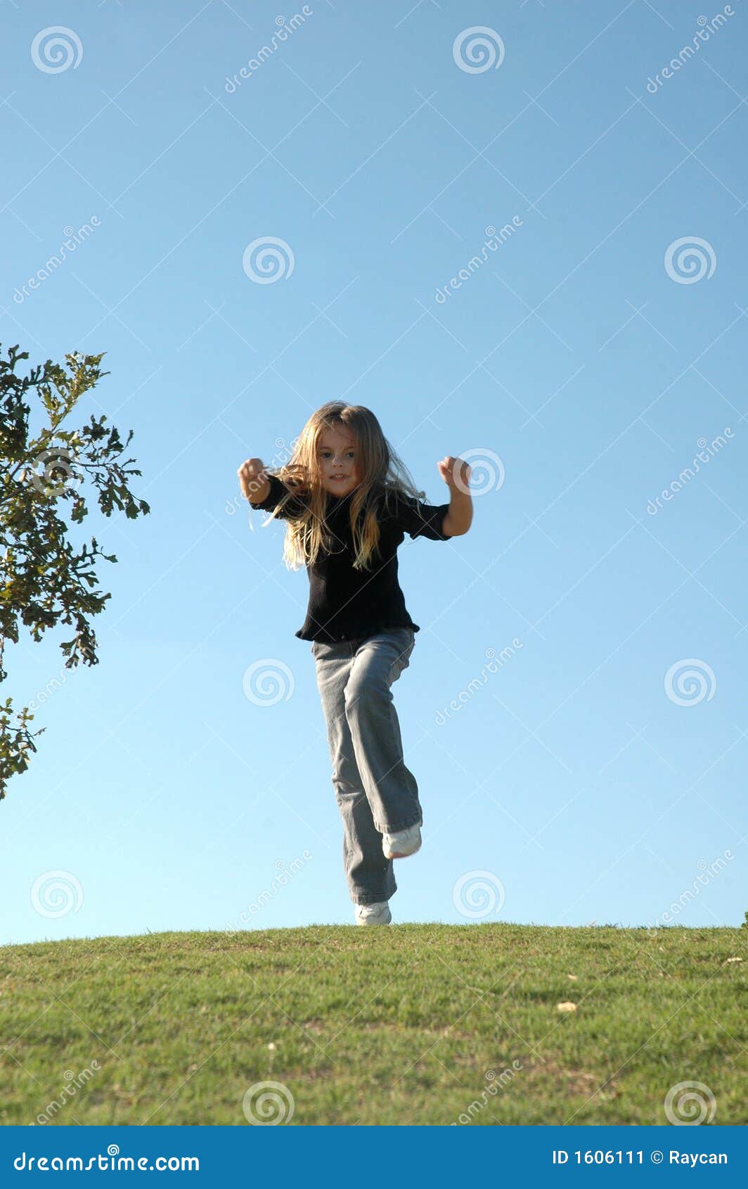 Skipping stock image. Image of colour, enjoying, freedom - 1606111