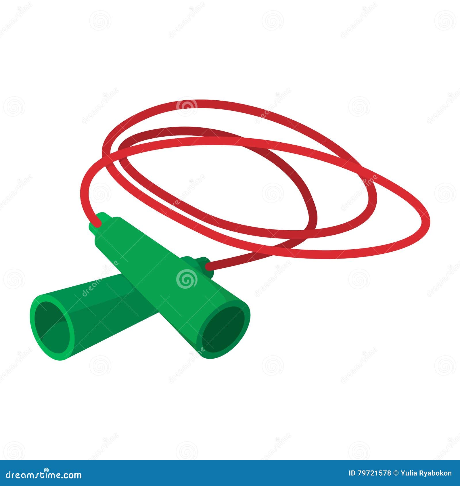 Skipping rope cartoon icon stock vector. Illustration of childhood ...