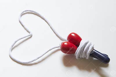 Skipping Rope Forming a Heart Shape Stock Photo - Image of still ...