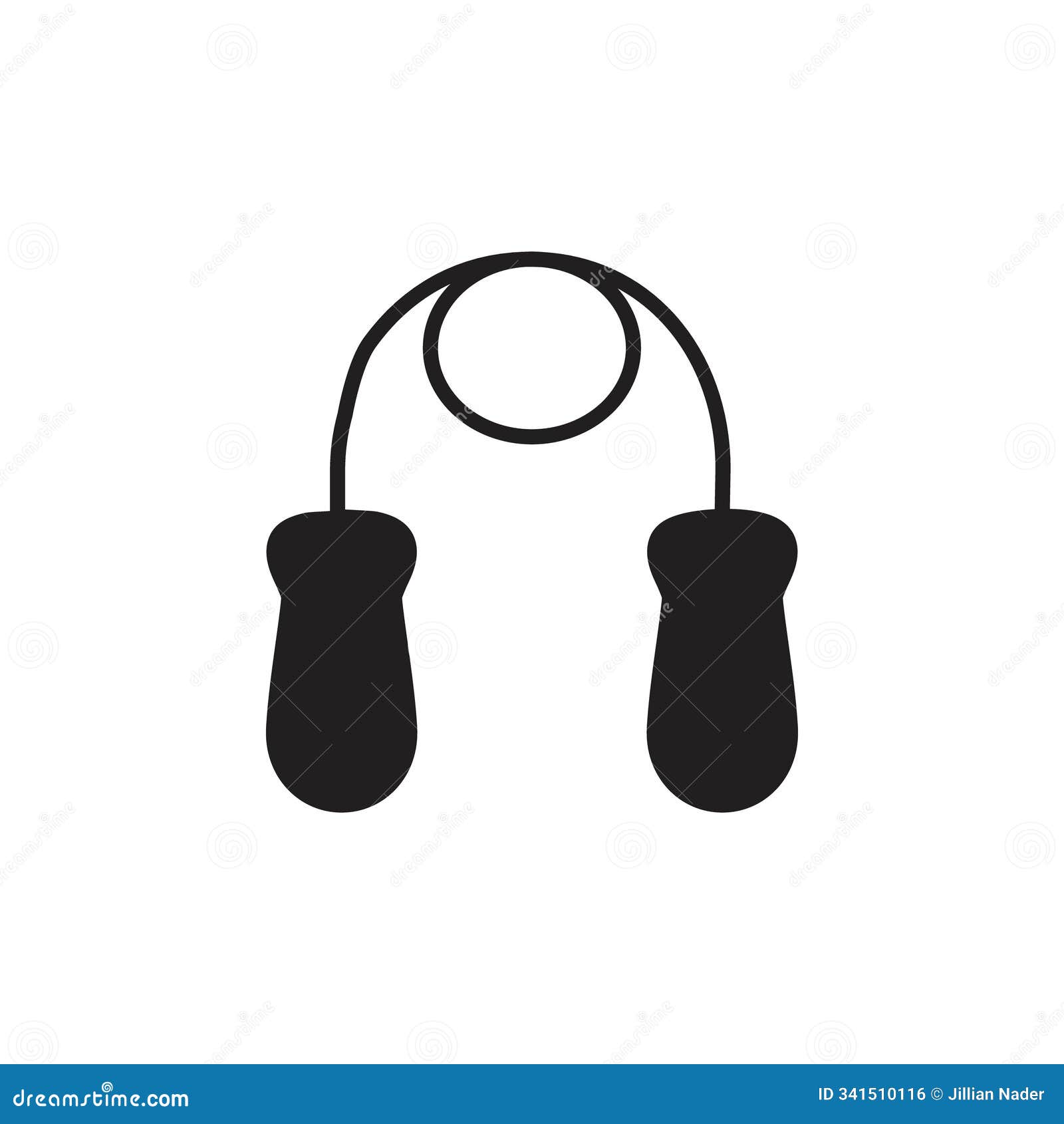 Skipping Rope Icon Flat Line Illustration Stock Illustration ...