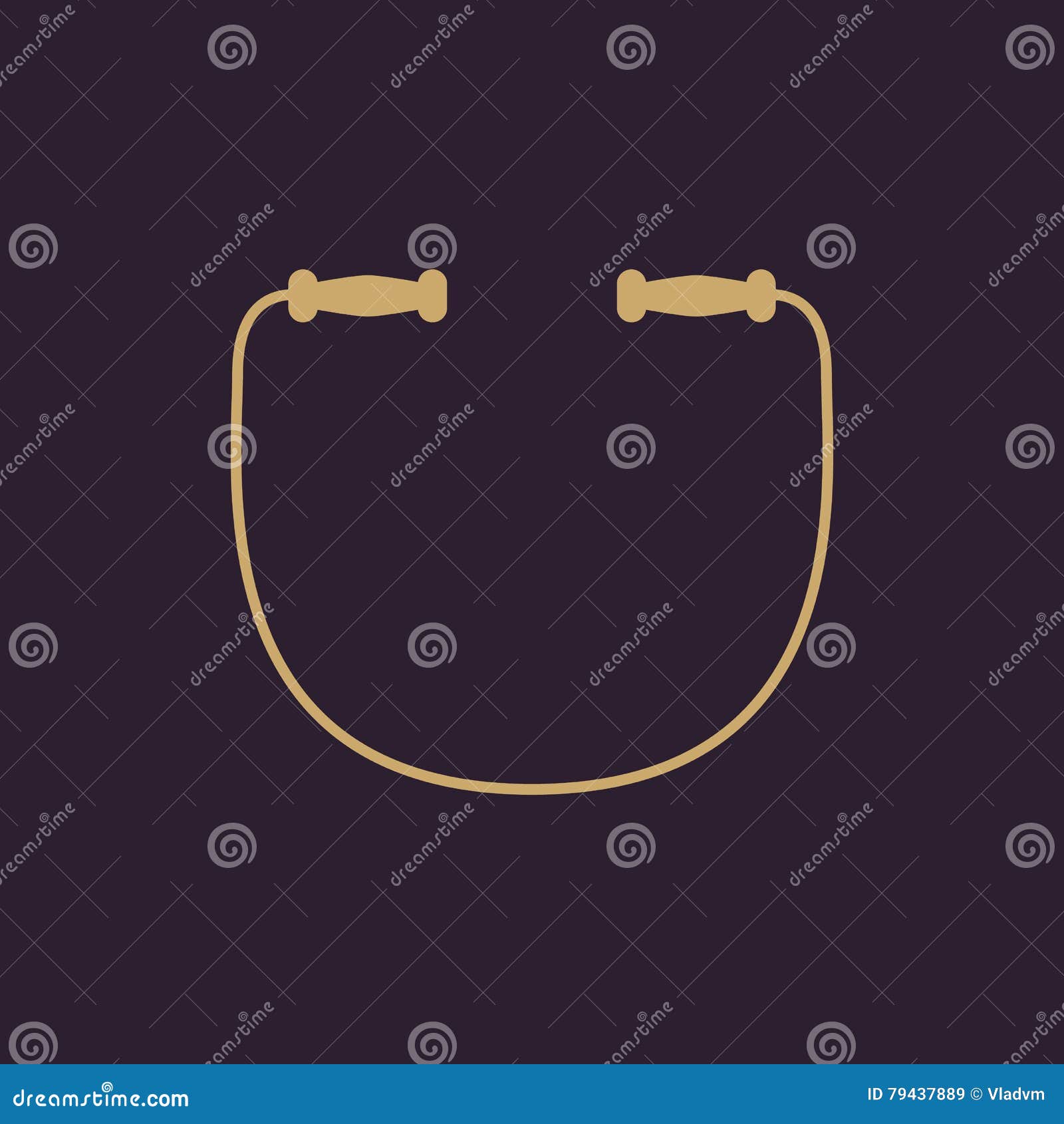 The Skipping Rope Icon. Jumping-rope Symbol Stock Vector - Illustration ...