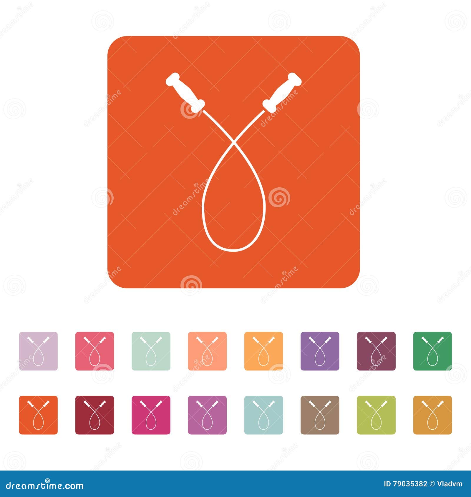 The Skipping Rope Icon. Jumping-rope Symbol Stock Illustration ...