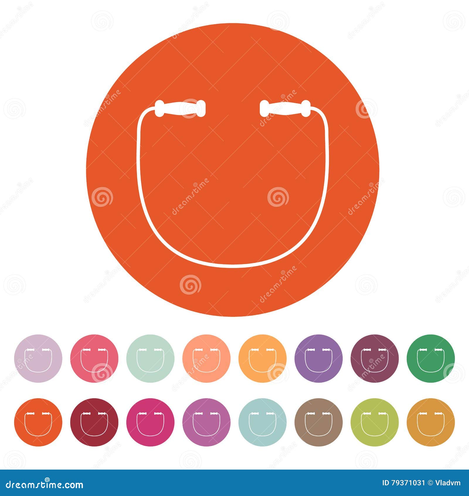 The Skipping Rope Icon. Jumping-rope Symbol Stock Vector - Illustration ...