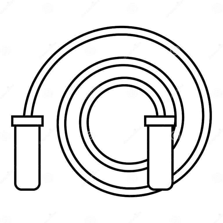 Skipping Rope Icon, Outline Style Stock Vector - Illustration of ...