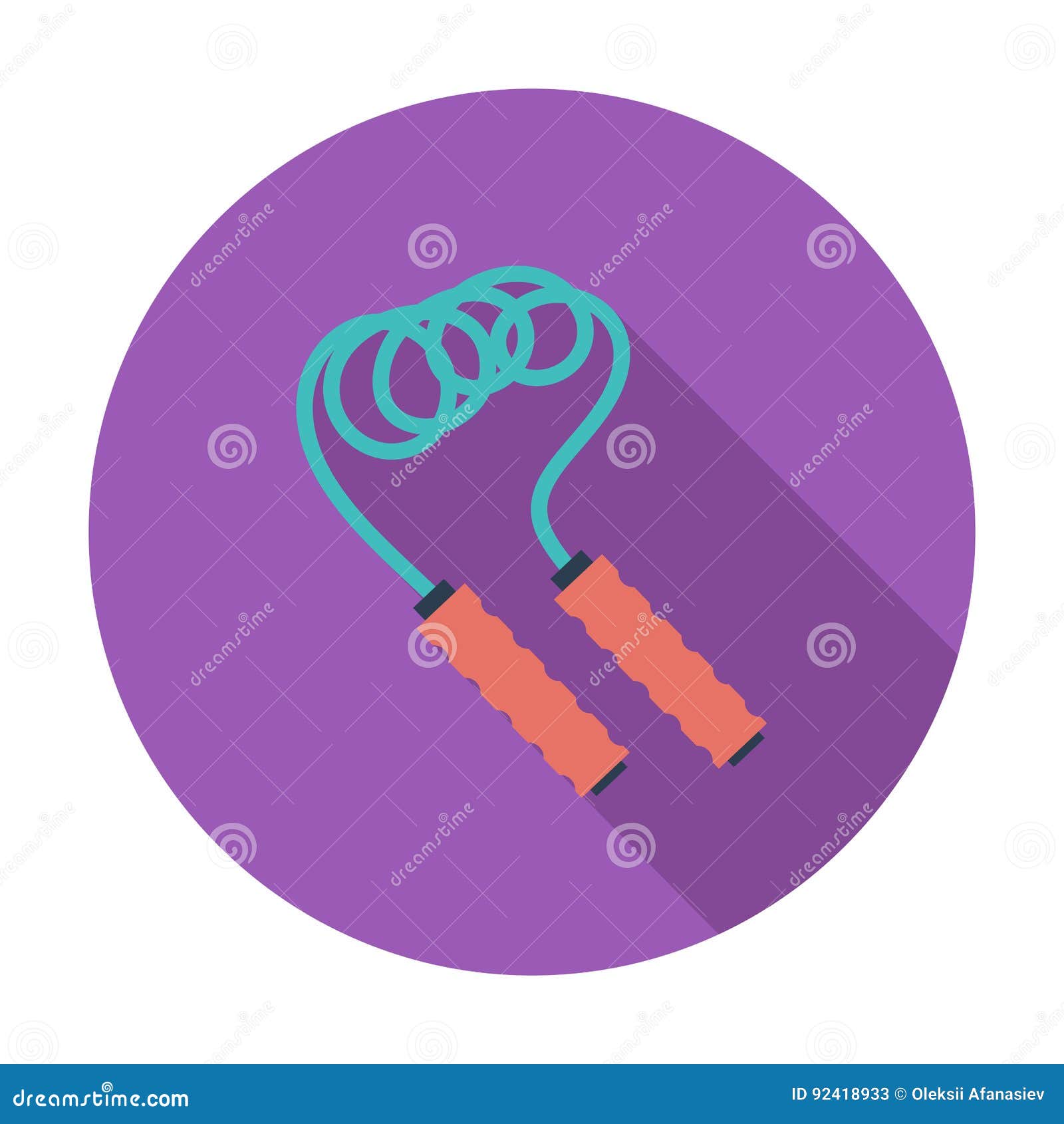 Skipping rope icon. stock vector. Illustration of icon - 92418933