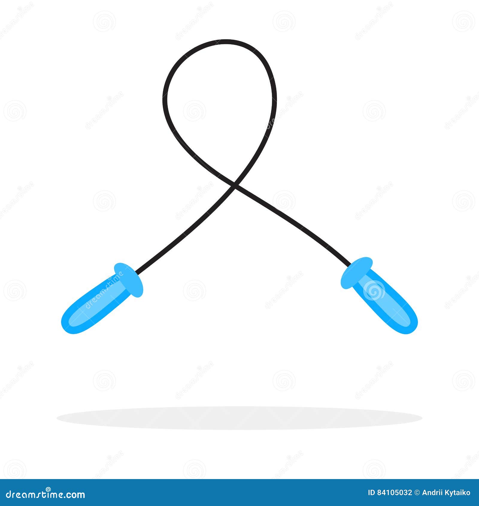 Skipping Rope Isolated Vector Stock Vector - Illustration of equipment ...