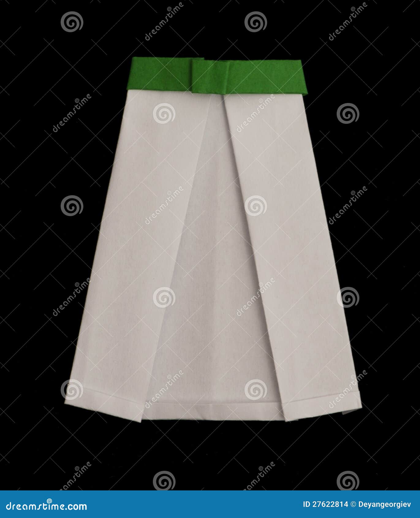 Skirt folded origami style stock photo. Image of imagination - 27622814