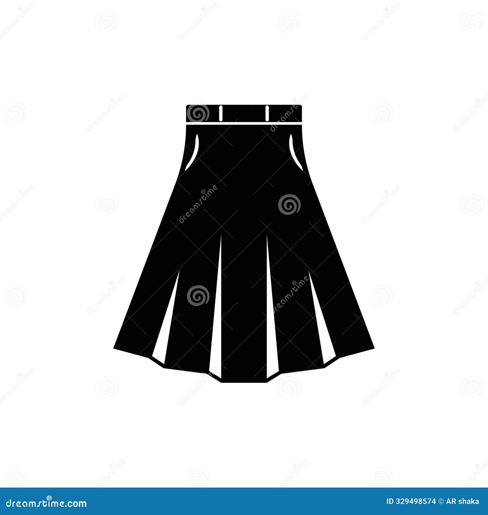 Skirt Symbol Icon,logo Illustration Design Template Stock Vector ...