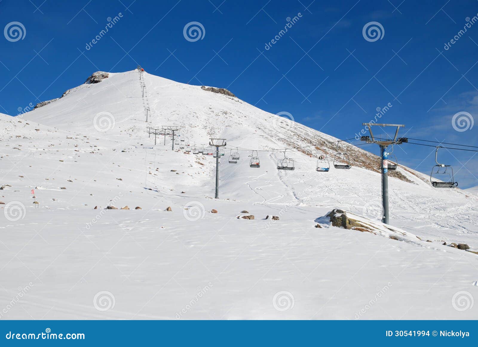 Skis and Mountain Panorama.Alps Stock Photo - Image of peak, slope ...