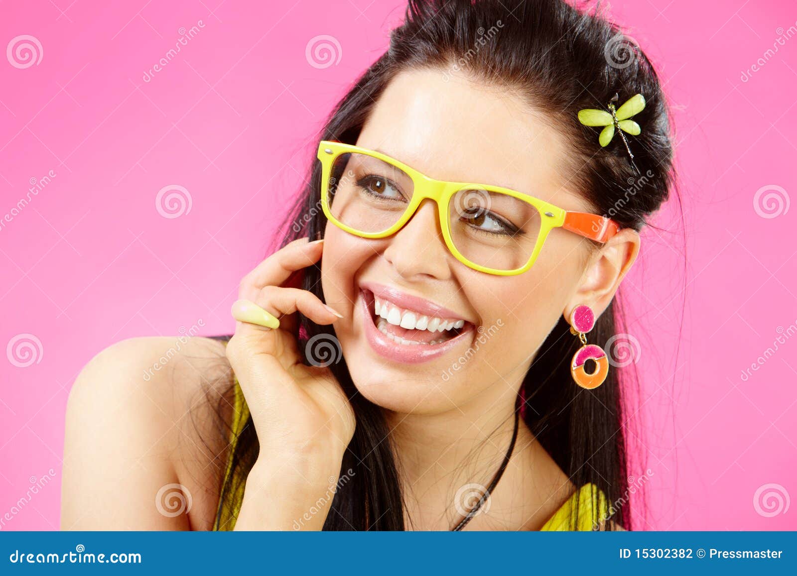 Skittish woman stock photo. Image of caucasian, adult - 15302382