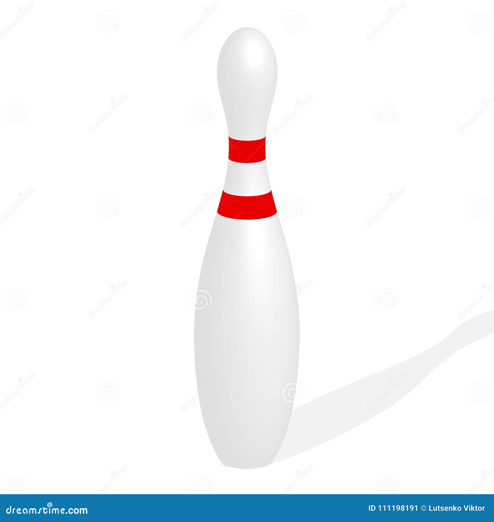 Realistic Skittle with Shadow. Vector Illustration Stock Illustration ...