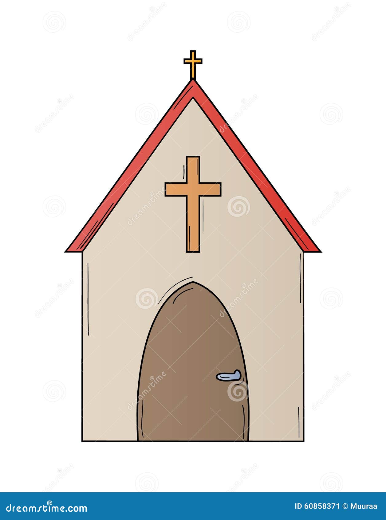 Skizze der Kirche vektor abbildung. Illustration von christentum - 60858371