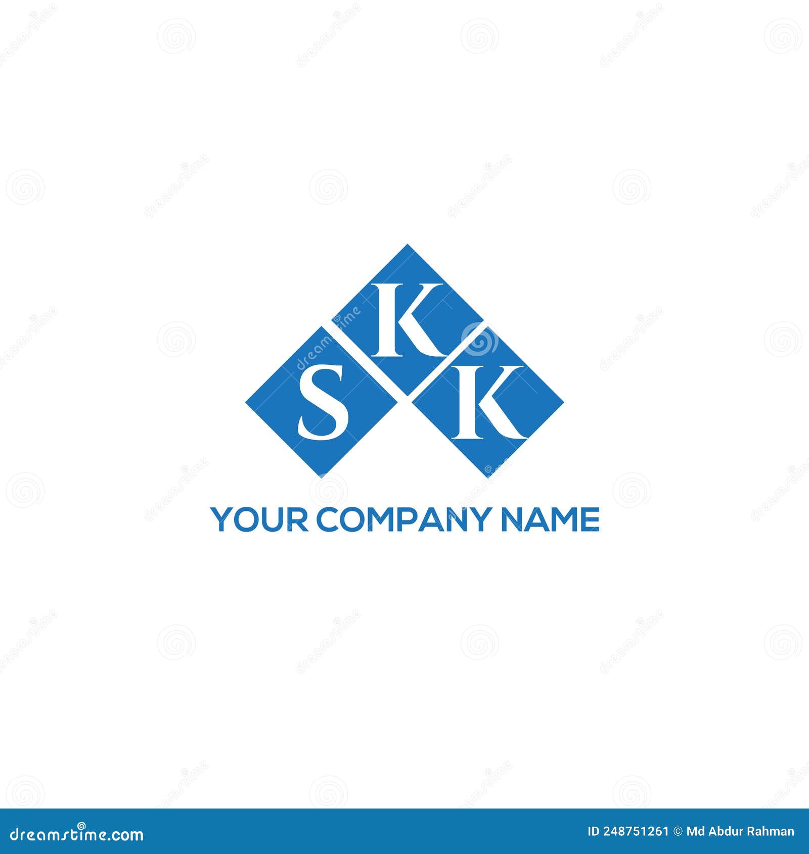 SKK Letter Logo Design on WHITE Background. SKK Creative Initials ...