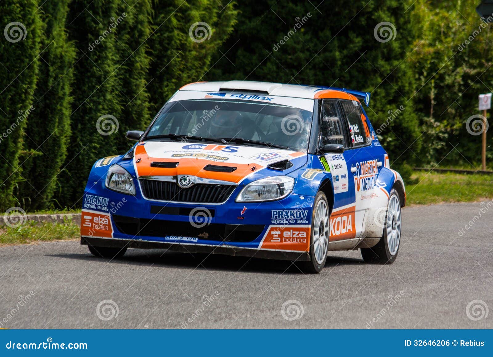 Skoda Fabia S2000 foto editorial. Imagem de magnata, completamente ...