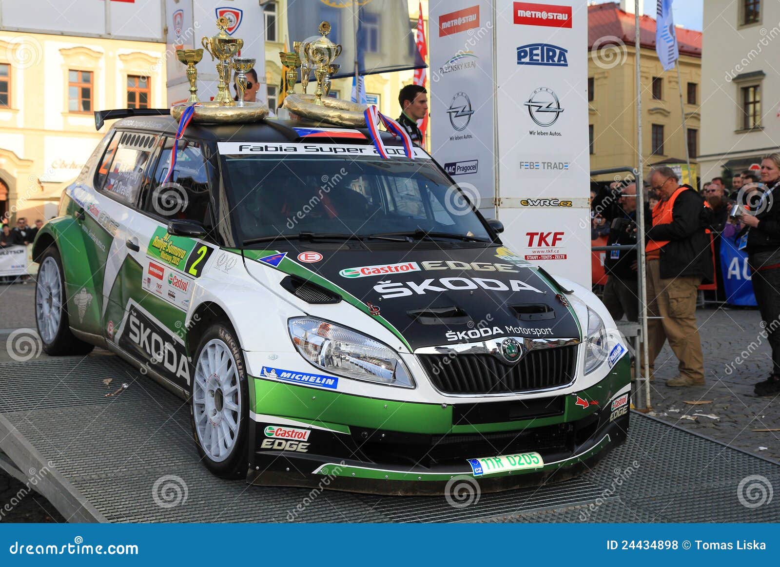 Skoda Fabia S2000 editorial stock photo. Image of rely - 24434898